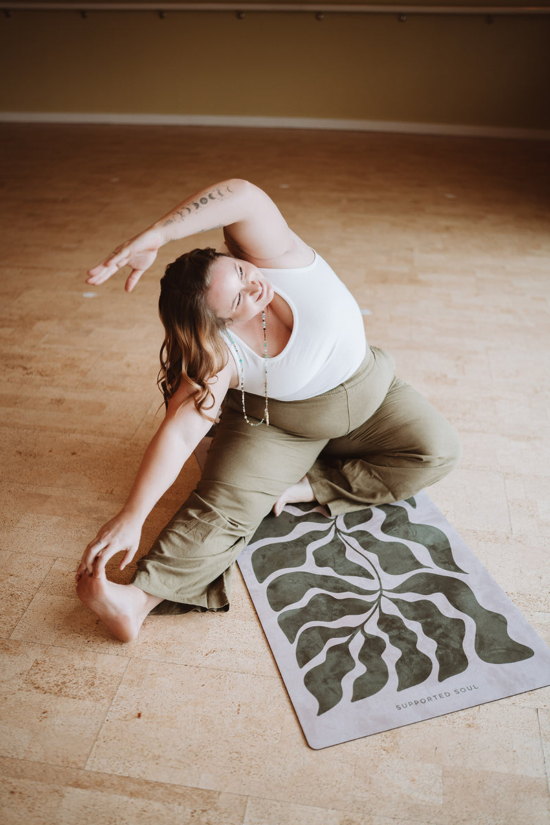 Flora - All-in-One Suede Yoga Mat (3.5mm) – Supported Soul
